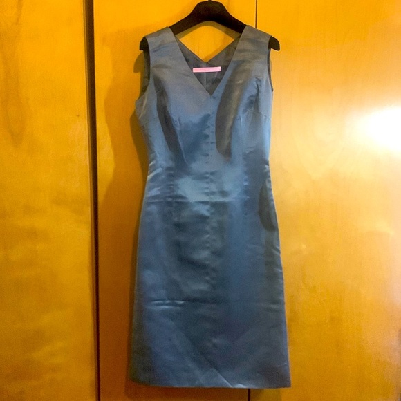 Dresses | Very Simple Elegant Organza V Neck Dress | Poshmark